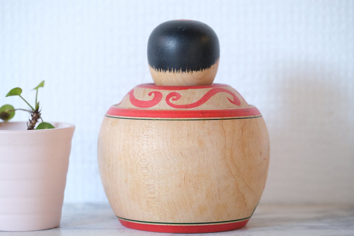 Rare Vintage Ejiko Kokeshi From The Tsugaro Strain | 12 cm – Fakapapa